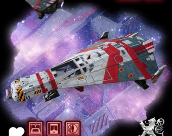 3d Printed Type S Scout 2nd Dynasty 28mm Starship - Etsy
