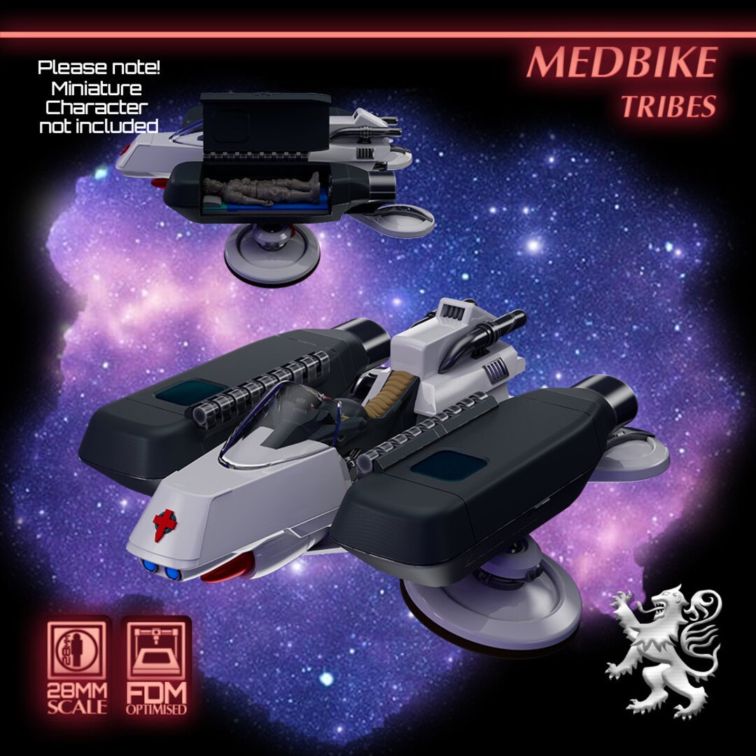 2nd Dynasty 3D Printed Med Bike Small Vehicles 28mm - Etsy