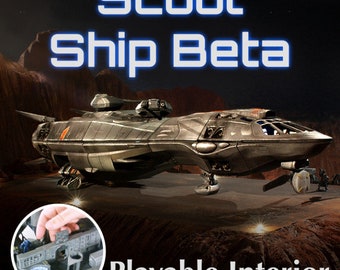 3d Printed Type S Scout 2nd Dynasty 28mm Starship - Etsy