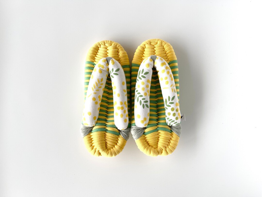Nuno Zori, Handcrafted Japanese-style House Slippers, Vintage Japan ...