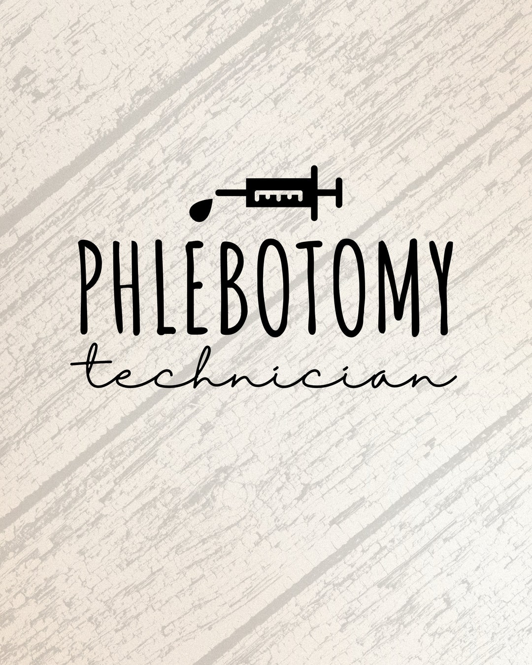 PHLEBOTOMY TECH; Vinyl Decal | Sticker | - Etsy
