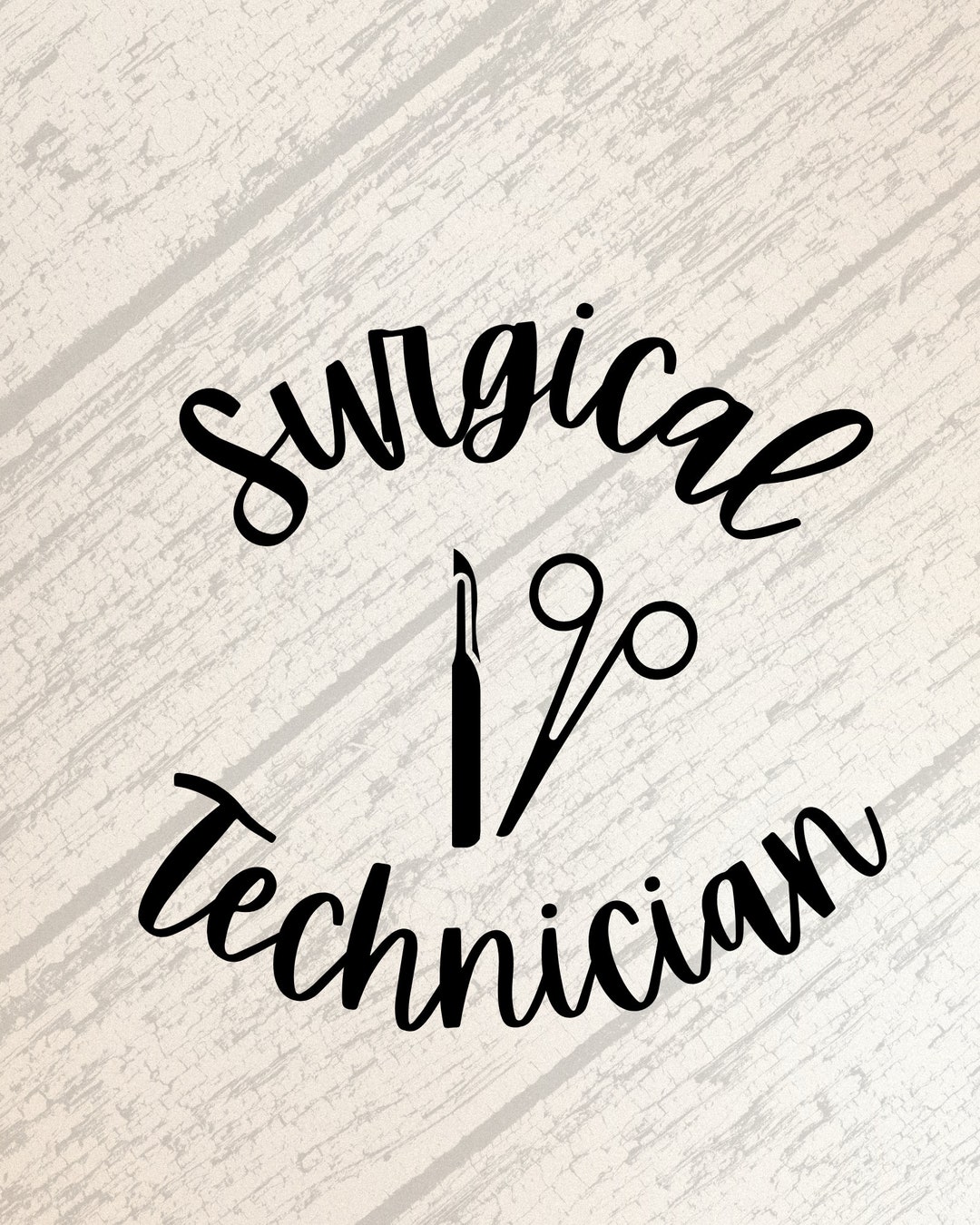 SURGICAL TECH Vinyl Decal Sticker Healthcare Sticker - Etsy