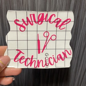 SURGICAL TECH Vinyl Decal Sticker Healthcare Sticker - Etsy