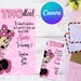 Minnie Mouse Invitation - Etsy