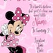 Minnie Mouse Invitation - Etsy