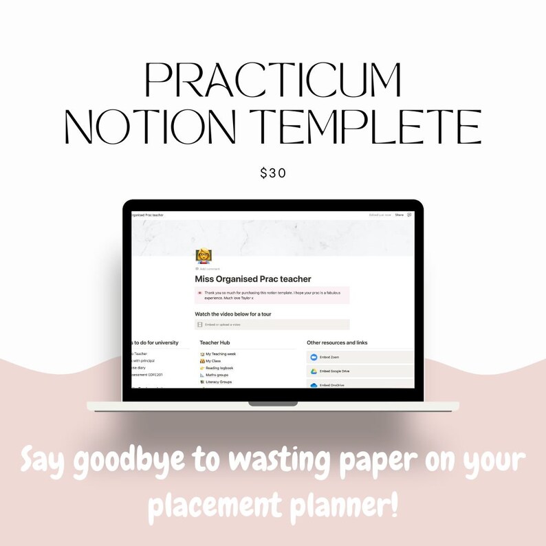 Teacher Placement Notion Template - Etsy