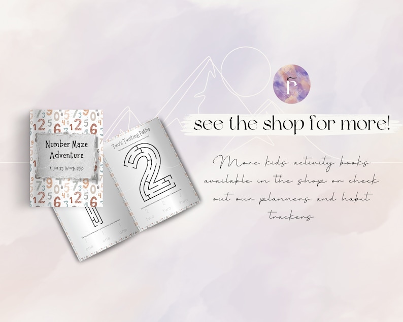 Number Maze Adventure Activity Pack for Kids Printable Math Fun Instant ...