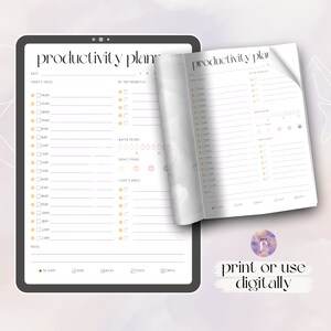 Printable Journal Page - Productivity Planner - Instant Digital ...