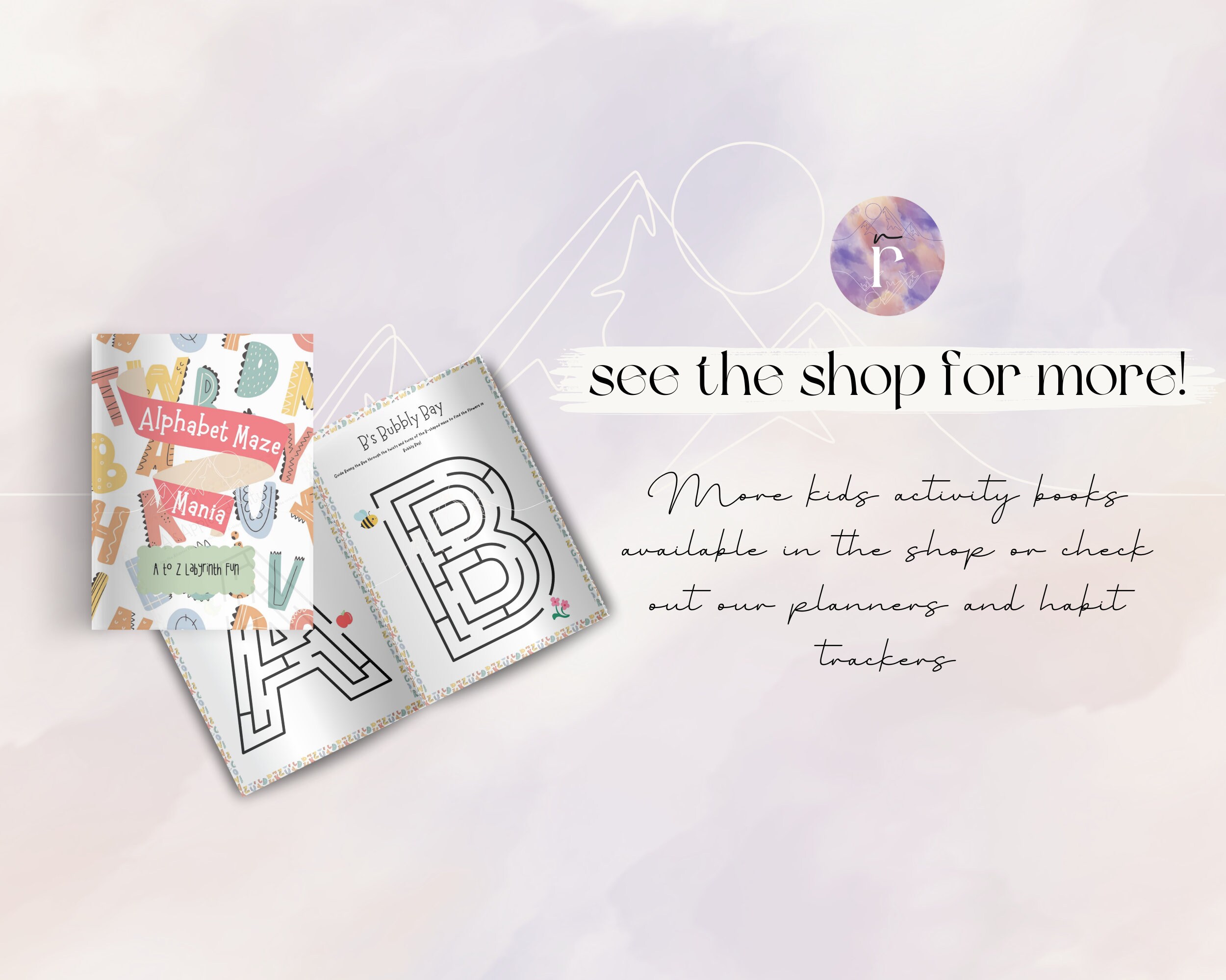 Alphabet Maze Mania Activity Pack for Kids Printable Learning Fun ...