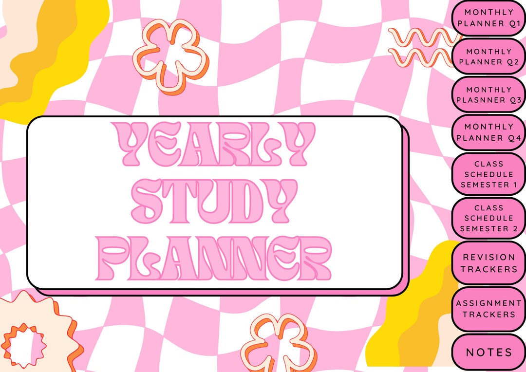 Cute Pink Digital Study Planner for the Ultimate Study Experience! - Etsy