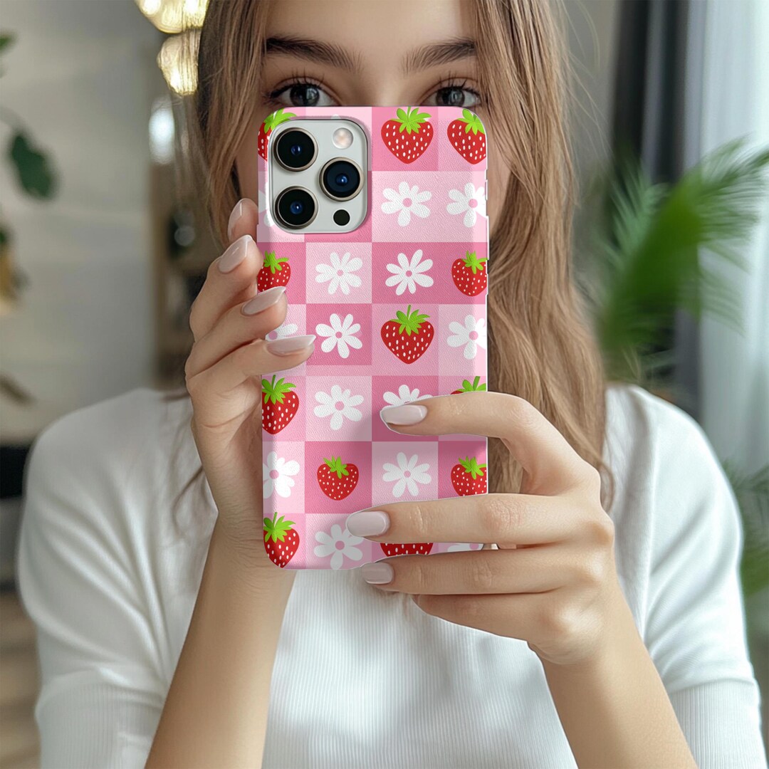 Strawberries Art Magnetic Tough Cases, Vibrant Phone Cases, Nature ...