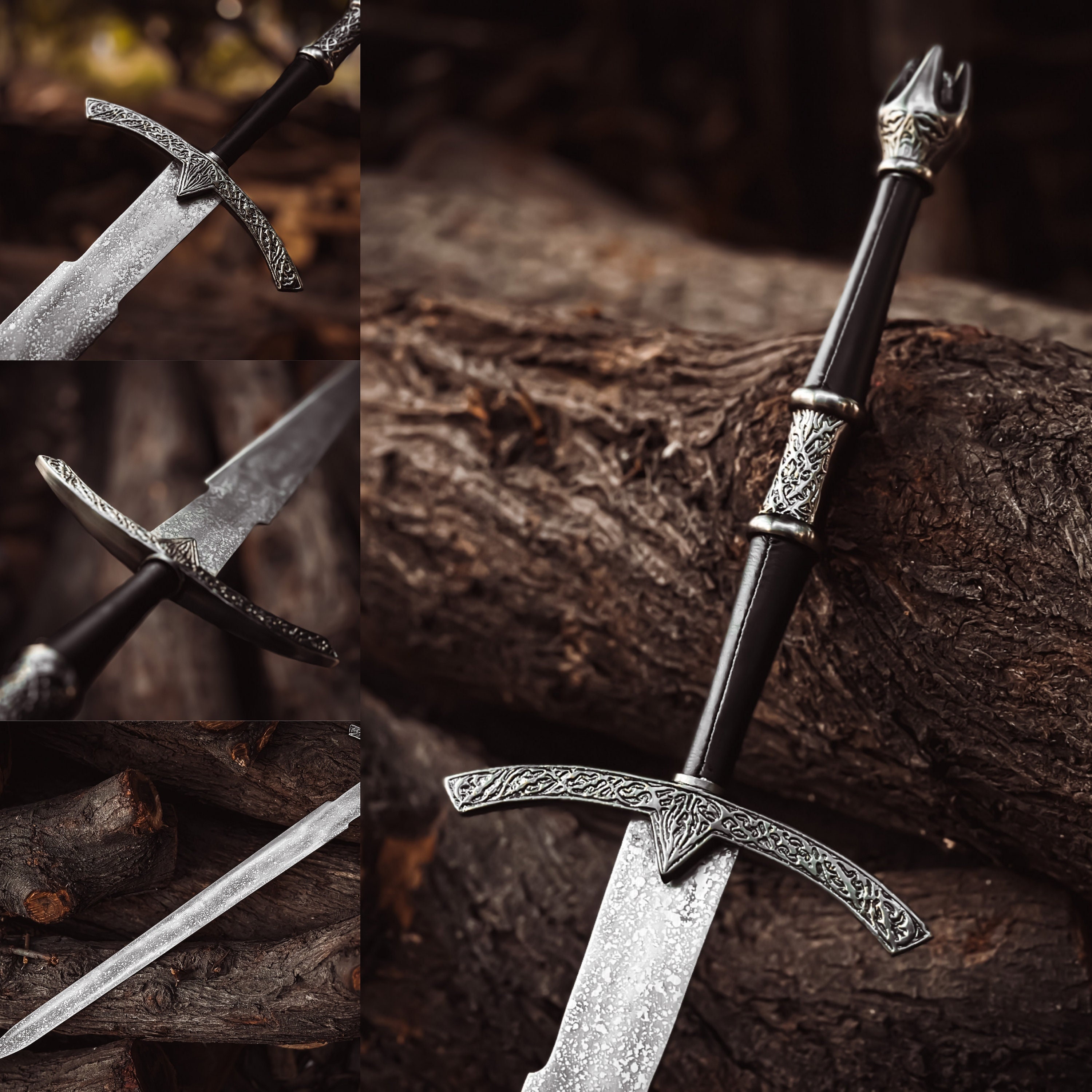 Witchking Sword, Handmade Stainless Steel Swords, Medieval Swords, LOTR ...