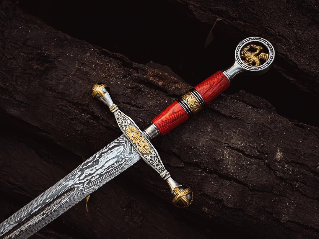 Crusader Sword, Handmade Stainless and Damascus Steel Swords, Templers Swords, Knight Swords ...