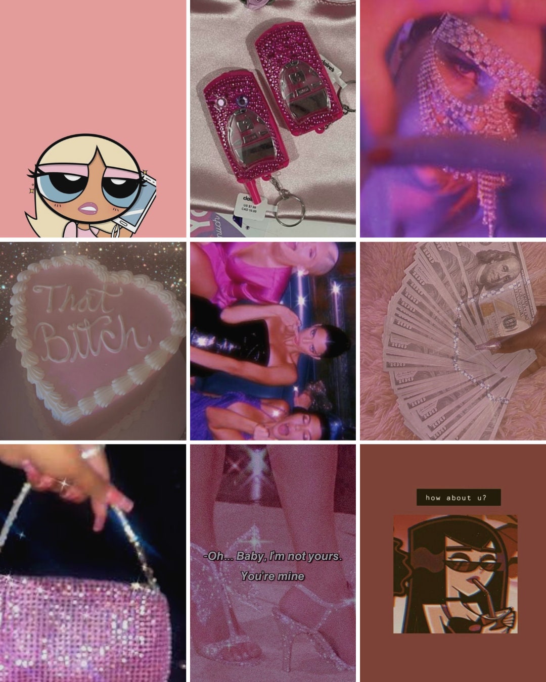 Baddie Aesthetic 57 Piece Wall Print Package - Etsy