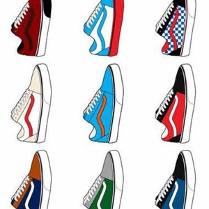 Cool Vans Shoes Wall Print Package - Etsy
