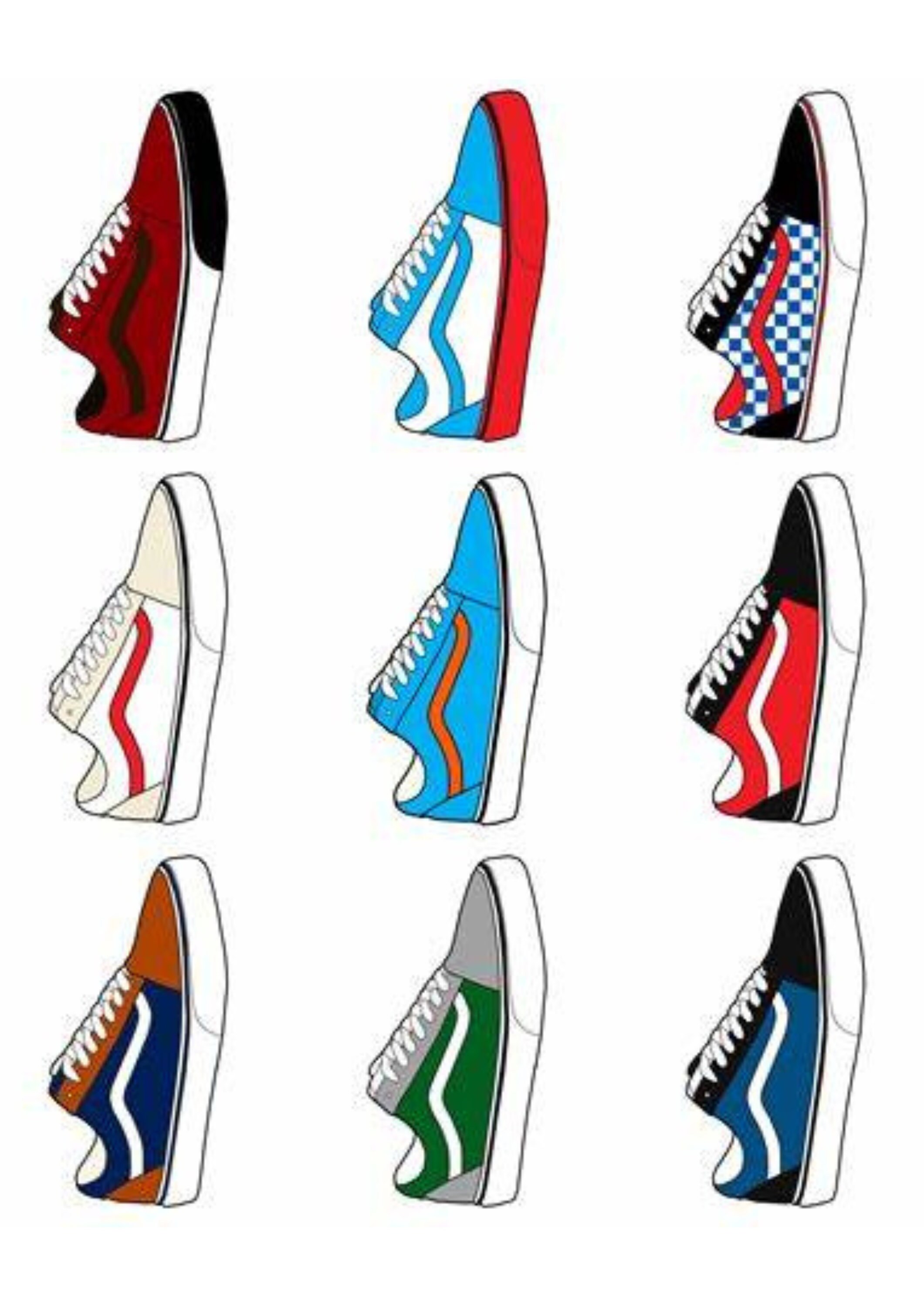Cool Vans Shoes Wall Print Package - Etsy