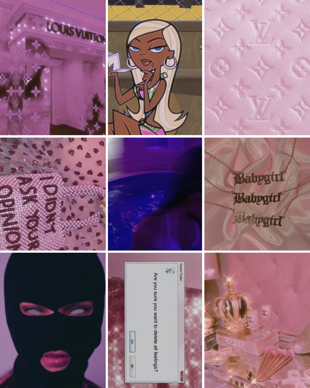 Baddie Aesthetic 57 Piece Wall Print Package - Etsy