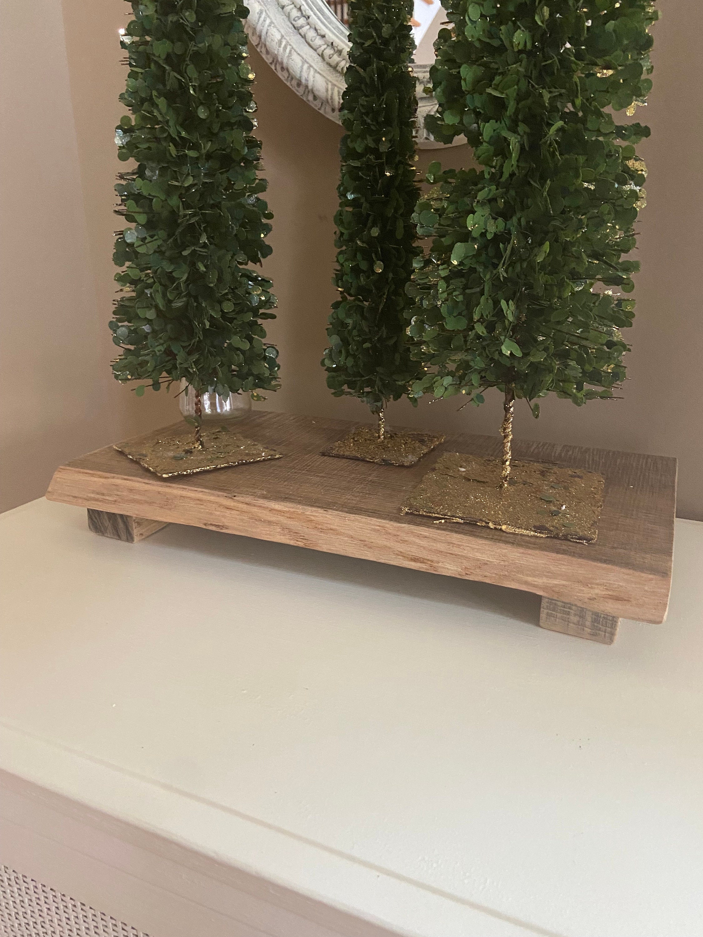 Rustic Weathered Oak Riser Tray - Etsy