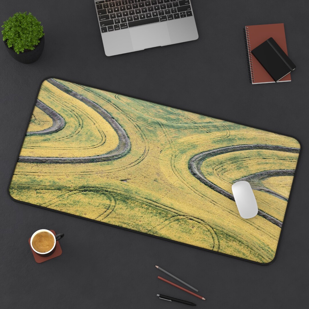 Heartland Farm Field Farming Soy Beans -02 Desk Mat Large 15.5x31 - Etsy