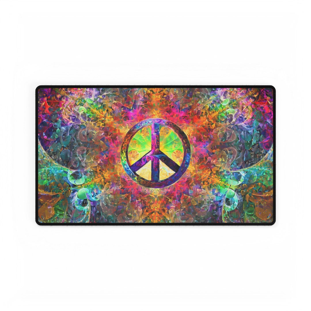 Hippie Peace Sign 07 - Desk Mats - Etsy