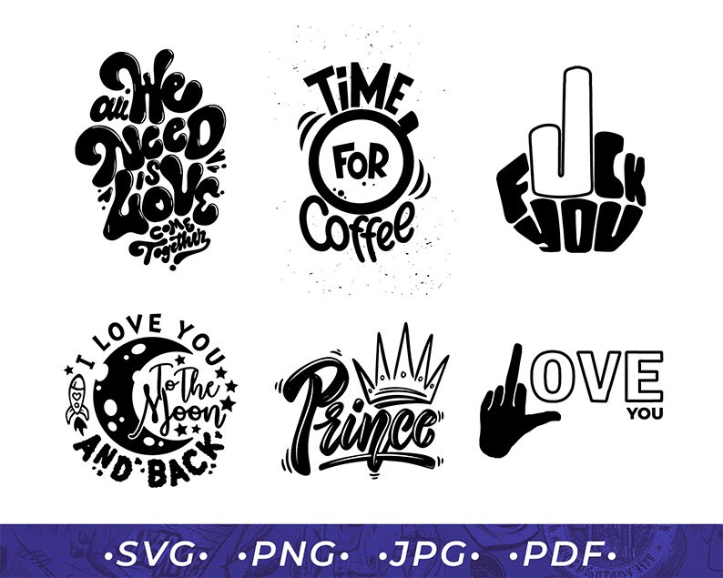 Adult Edgy SVG PNG Bundle, Funny Sarcastic Designs, Sweary Prints for ...