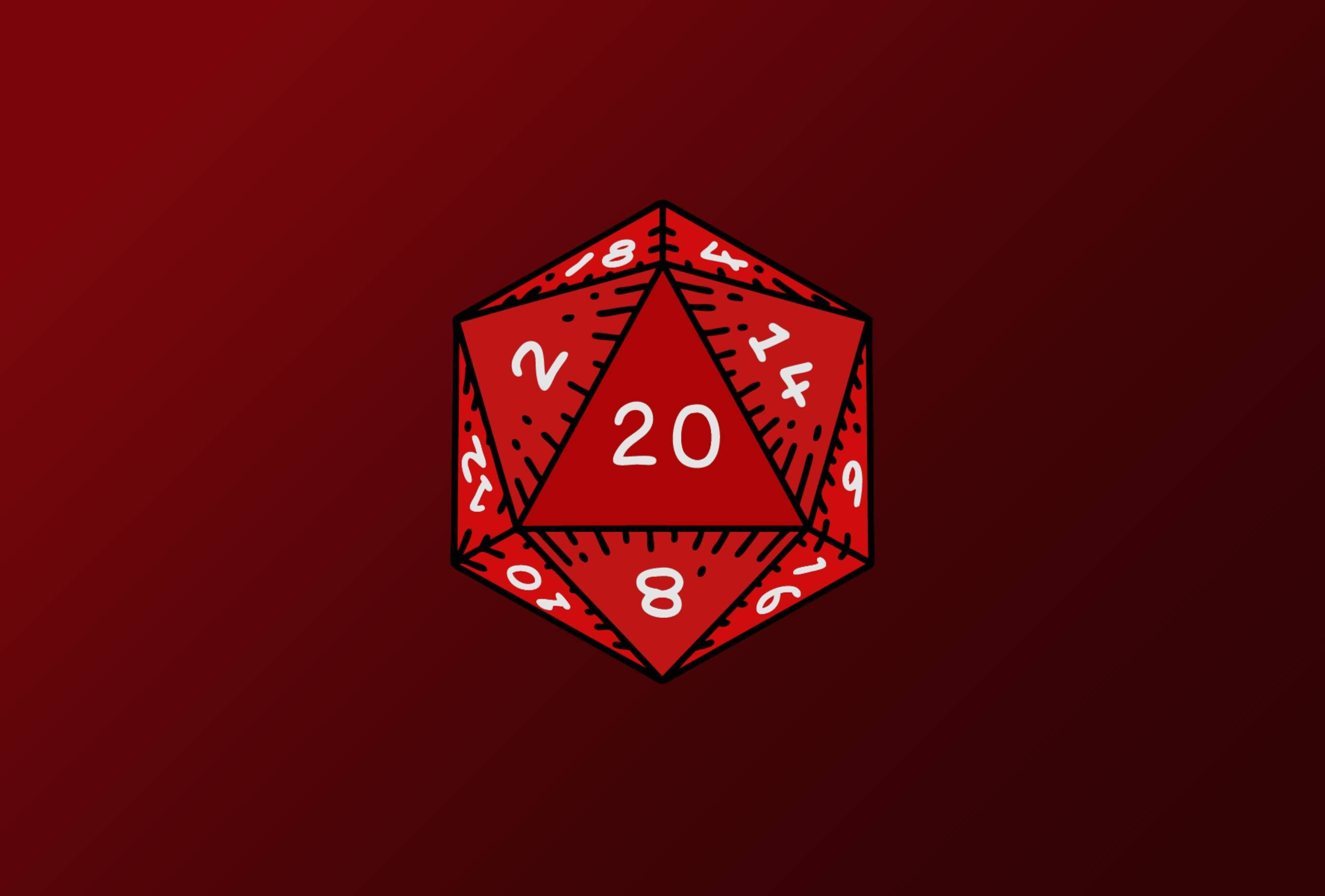 20 Sided Dice D20 Red Sticker for Tabletop Roleplaying Board Games - Etsy