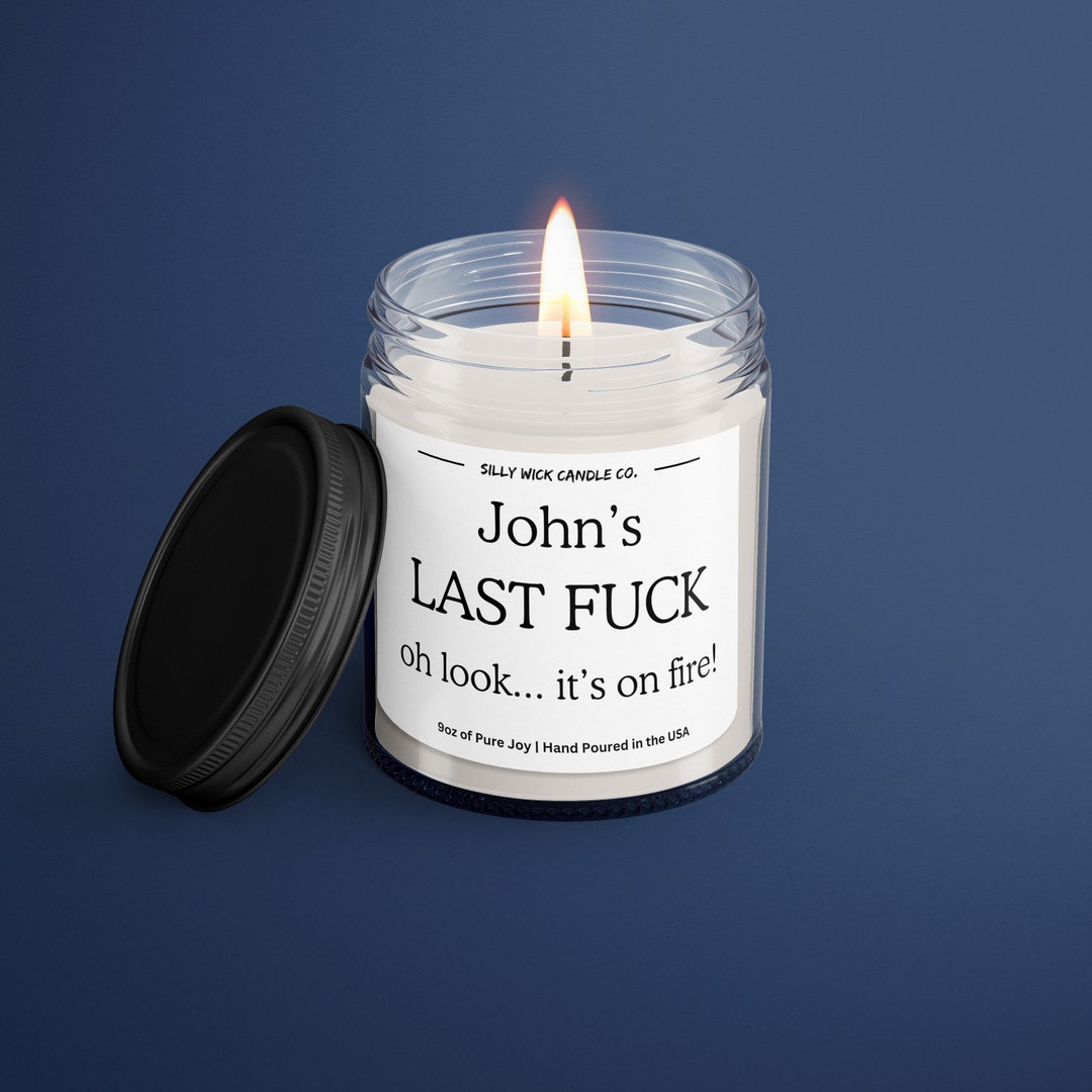 Personalized Name Funny Candle Adult Humor Gift Gift Custom Last Fck ...