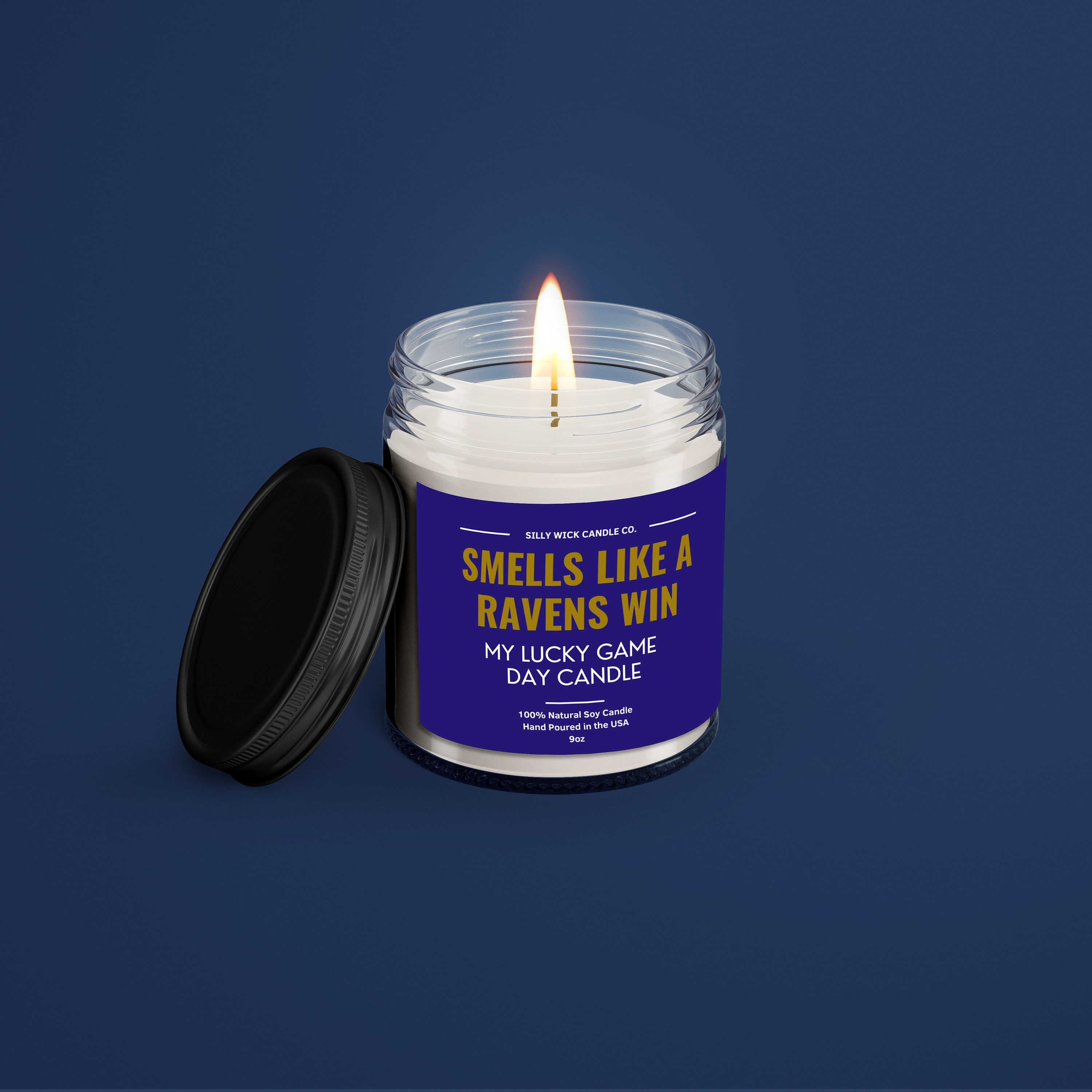Smells Like A Ravens Win Candle Ravens Fan Gift NFL Candle Baltimore ...