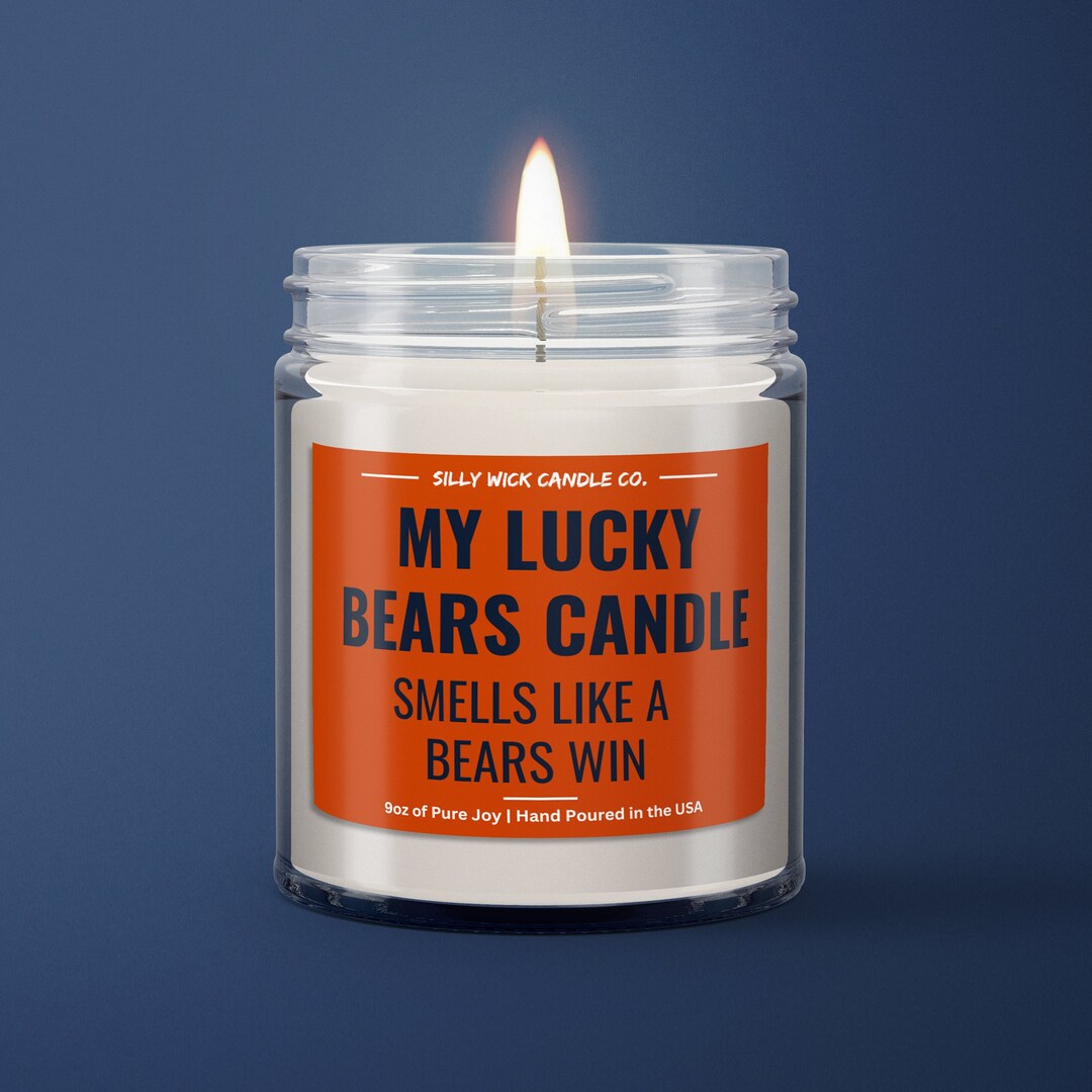 Chicago Bears Candle: Game Day NFL Soy Wax Candle - Etsy