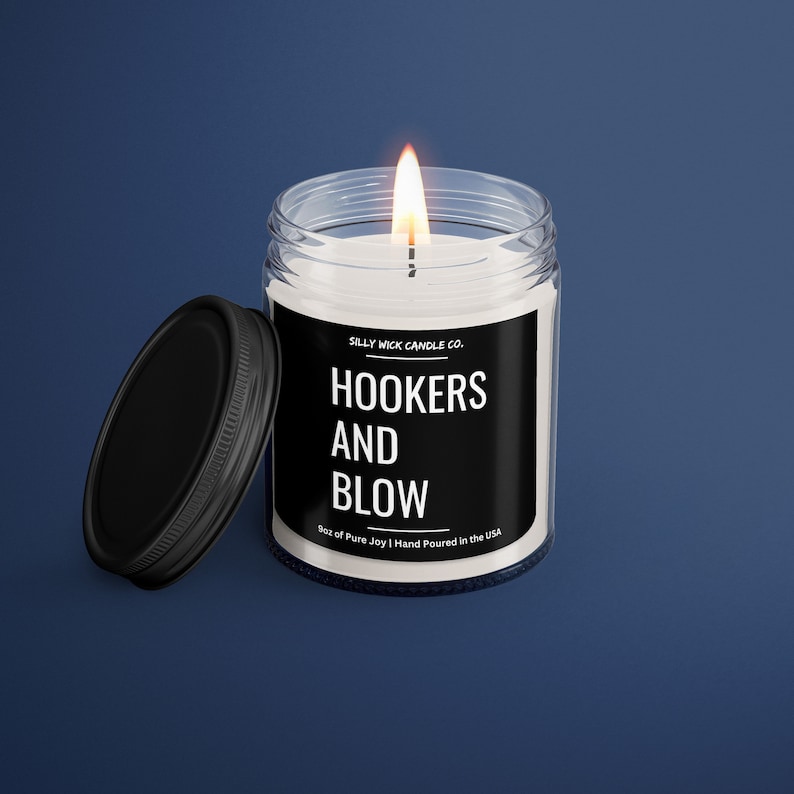 Hookers and Blow Funny Candle Adult Humor Gift Custom Candle Friendship ...