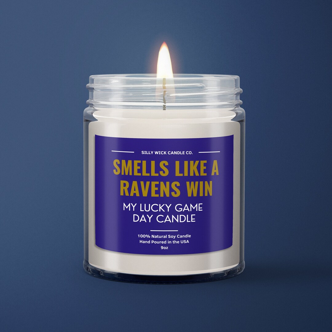 Smells Like A Ravens Win Candle | Ravens Fan Gift | NFL Candle ...