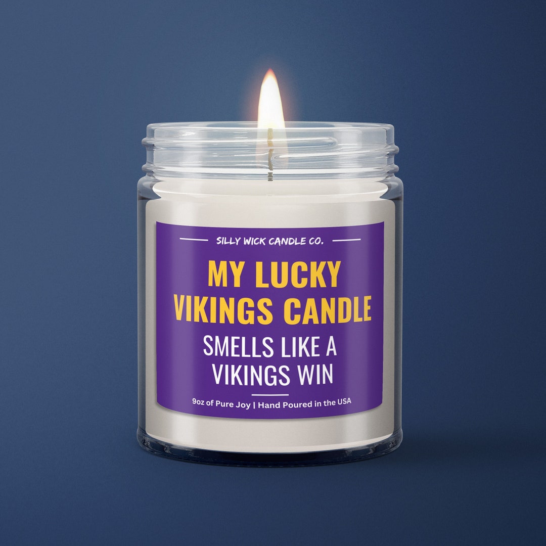 My Lucky Vikings Candle | Game Day Decor | NFL Funny Candle | Funny ...