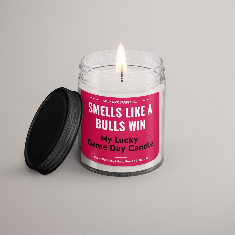 Smells Like A Bulls Win Gift Candle | Fan Gift Idea | Basketball Candle ...