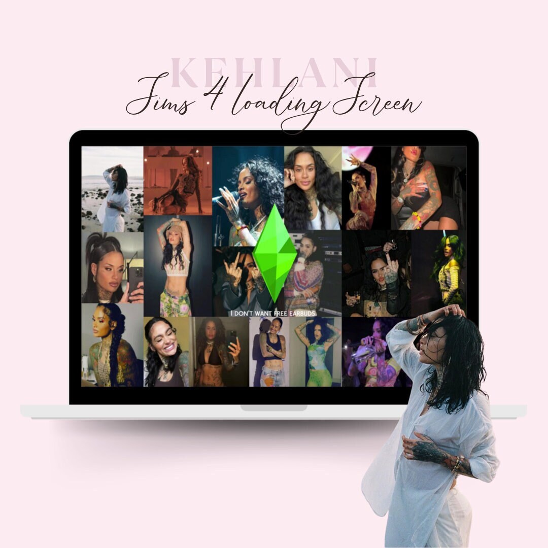 Sims 4 Loading Screen Kehlani-inspired Customizable Game Aesthetic UI ...