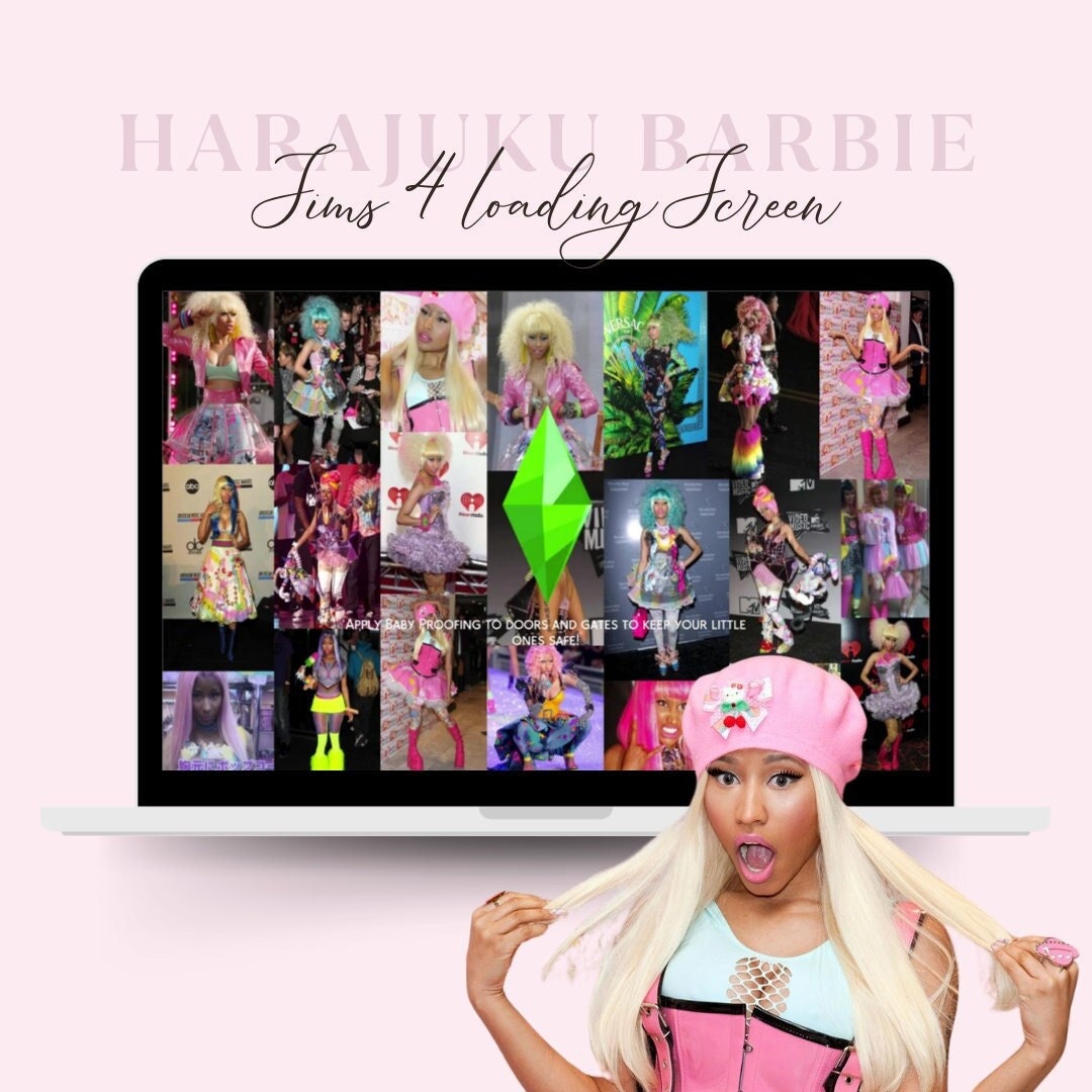 Harajuku Barbie Sims 4 Loading Screen - Etsy Canada