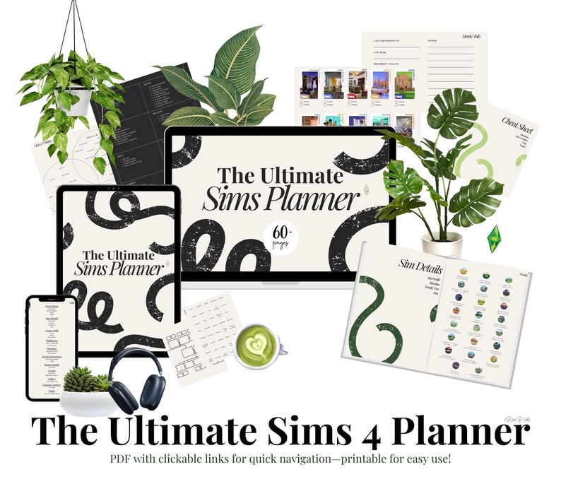 The Ultimate Sims 4 Planner Sims Profile Tracker Digital Planner Sims ...