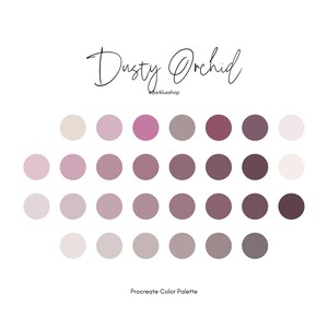 Procreate Color Aesthetic Collection 5 Palettes Floral Theme Soft ...