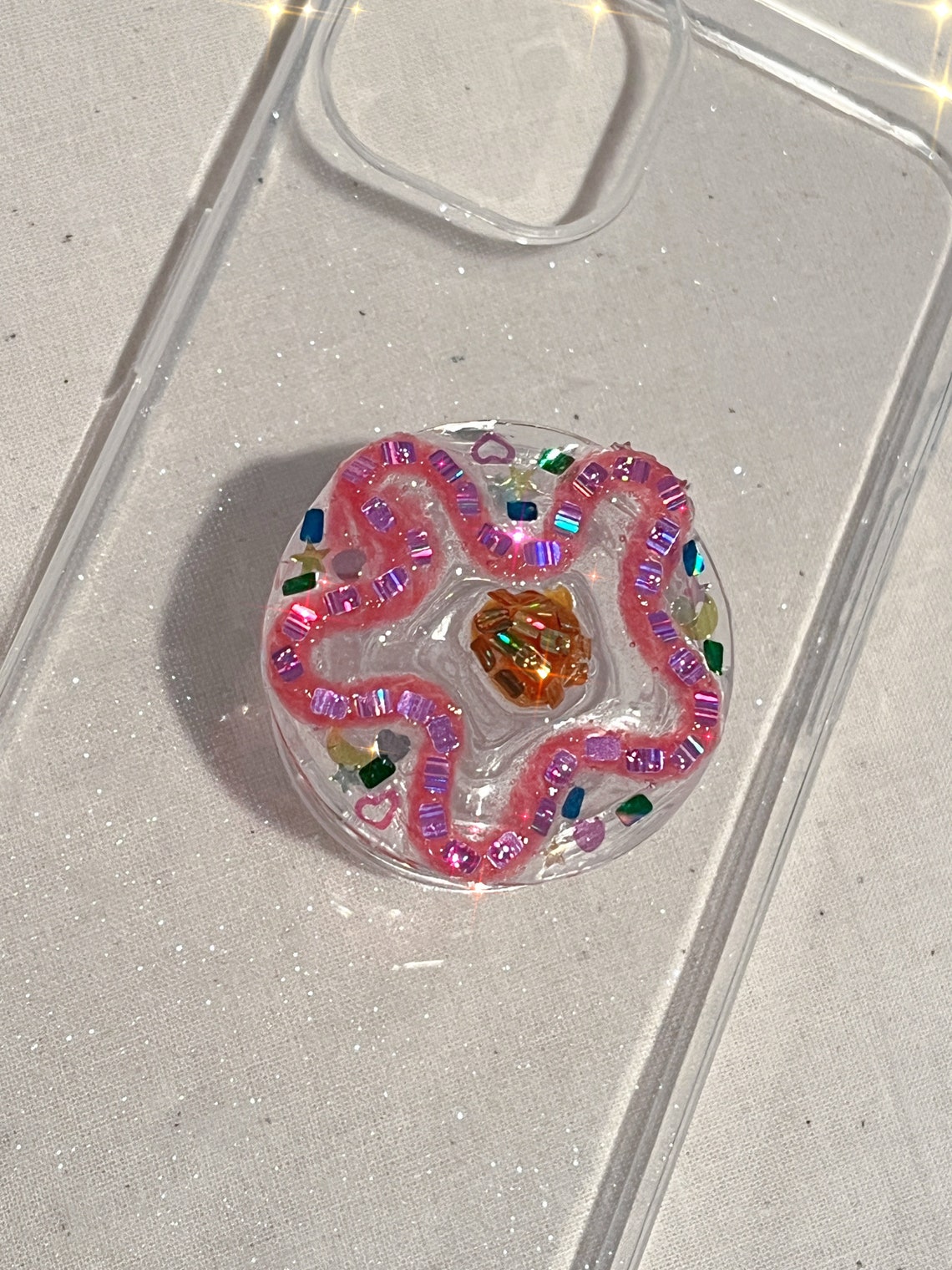 Pop Socket Cute Beads Phone Grip , Y2k Phone Charm, Phone Accessories ...