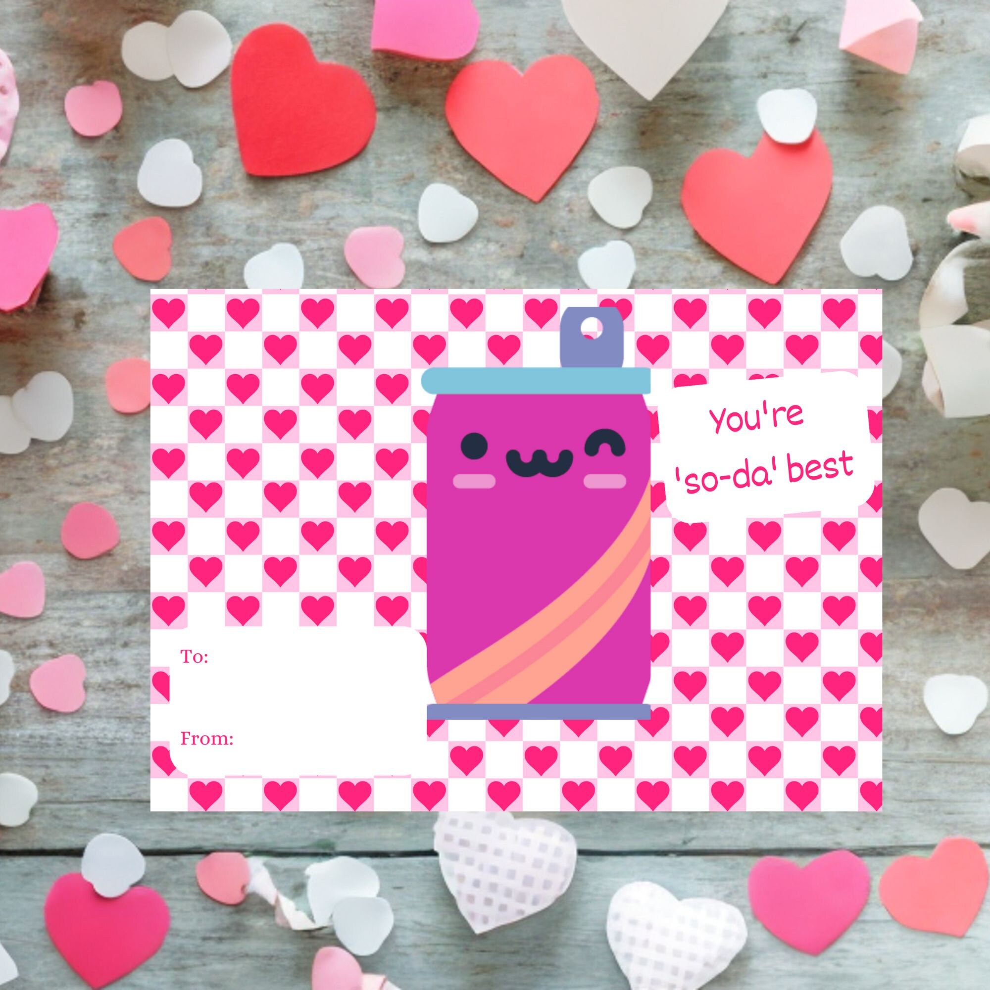 Printable Kids Valentines Day Cards for Class Cute Valentines Day Cards ...