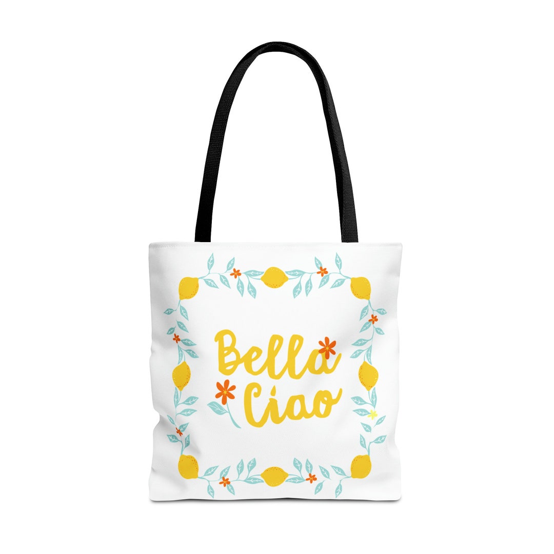 Bella Ciao Tote Bag, Italian-style Beach Bag for Travel, Italy Bag - Etsy