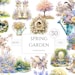 30 PNG Watercolour Spring Garden Clipart, Garden PNG Bundle, Spring ...