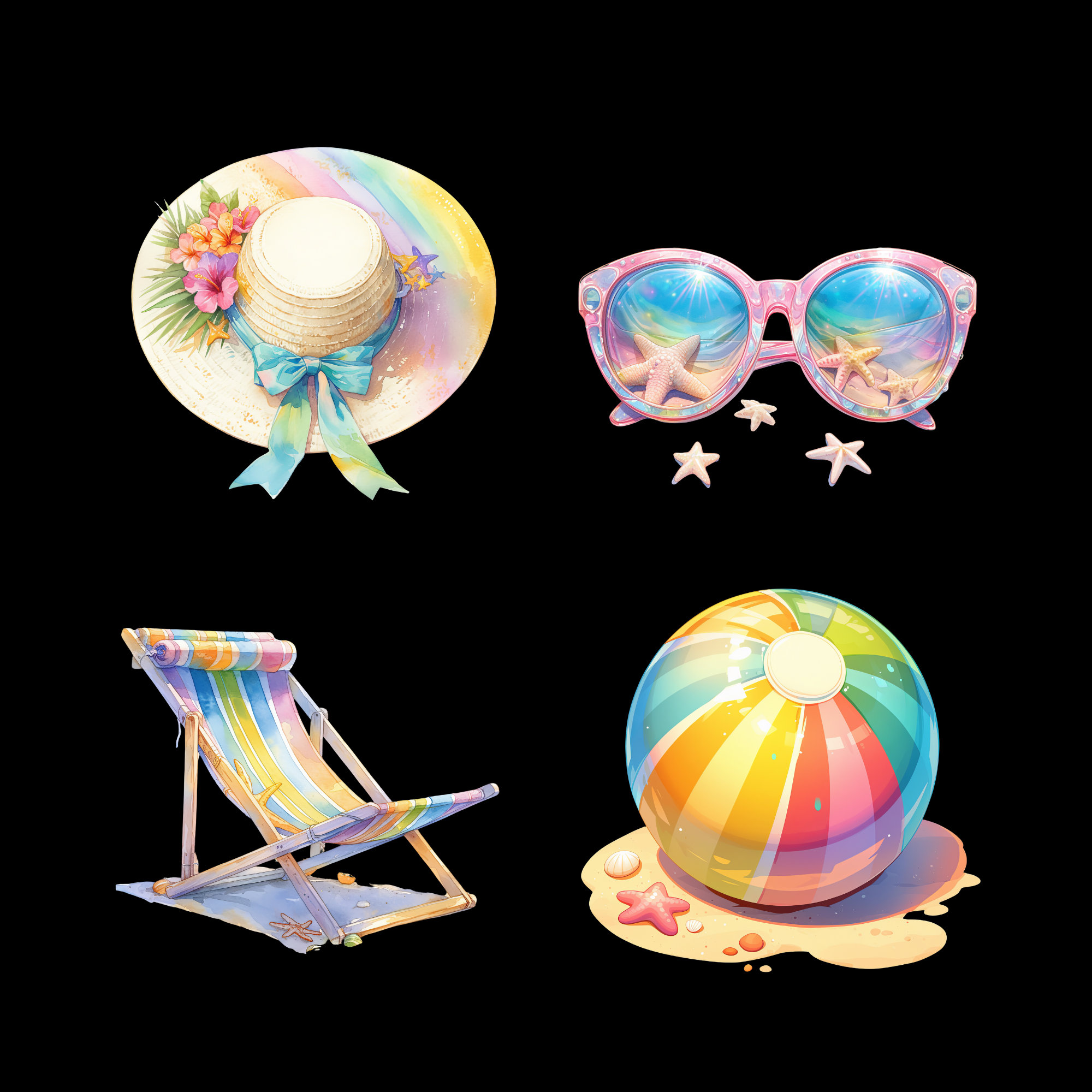 35 PNG Beach Clipart, Travel Clipart, Ocean Clipart, Summer, Cute Pool ...