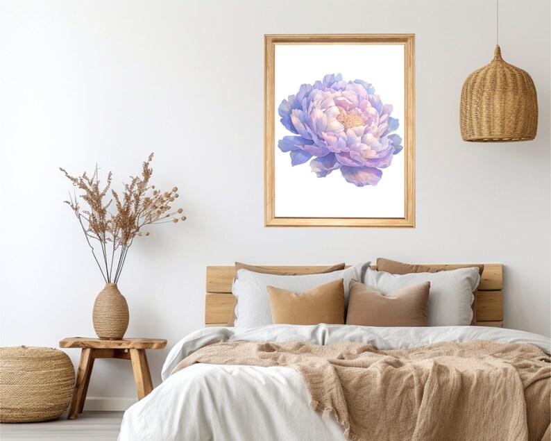 20 Peonies Bouquet Clipart, Peonies Print, Printable Watercolor Clipart ...