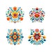 22 Aztec Mexican Flower Pngs Mexican Flowers Clip Art Mexican Florals ...