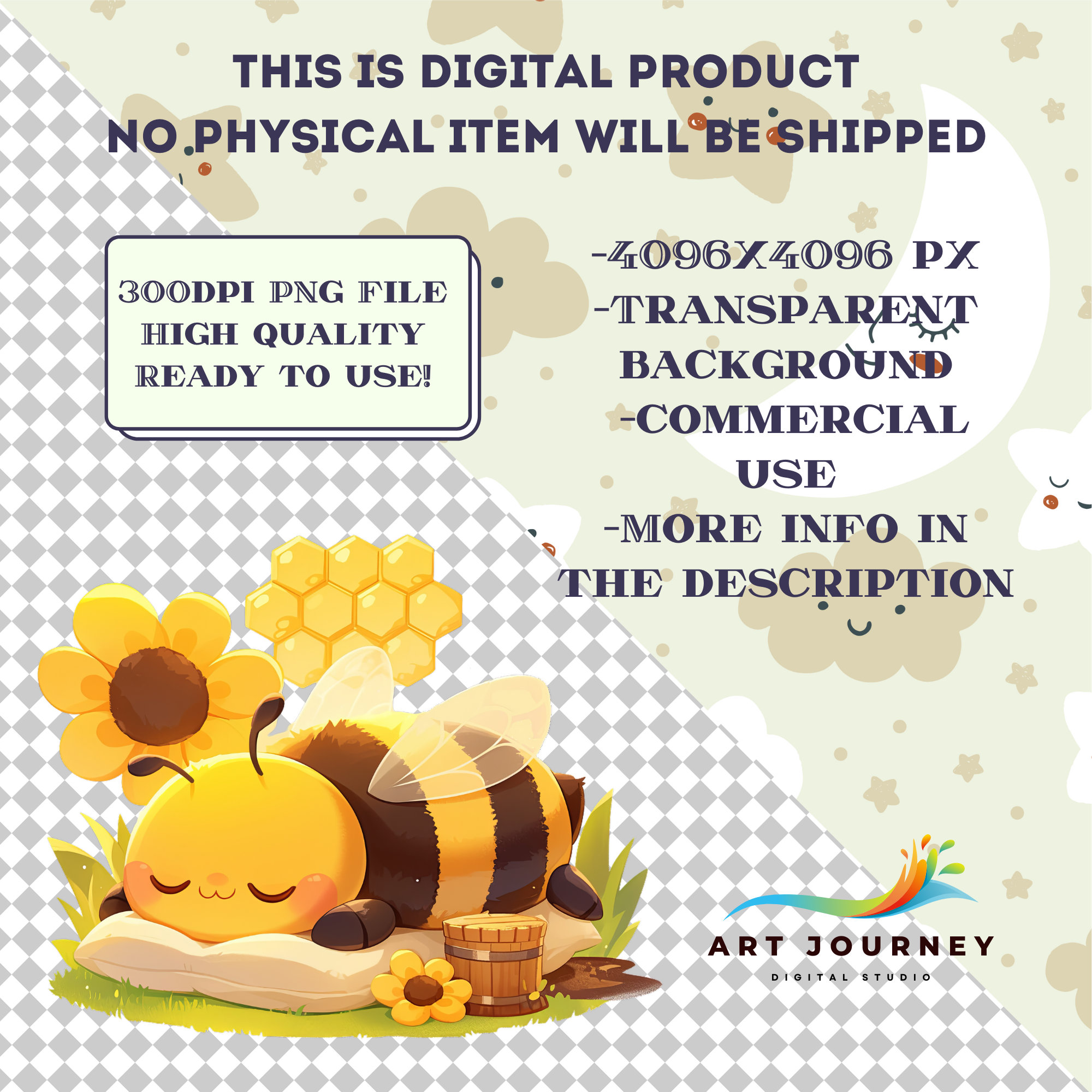 25 Watercolor Bee Clipart, Commercial Use, Sleeping Bee, Transparent ...