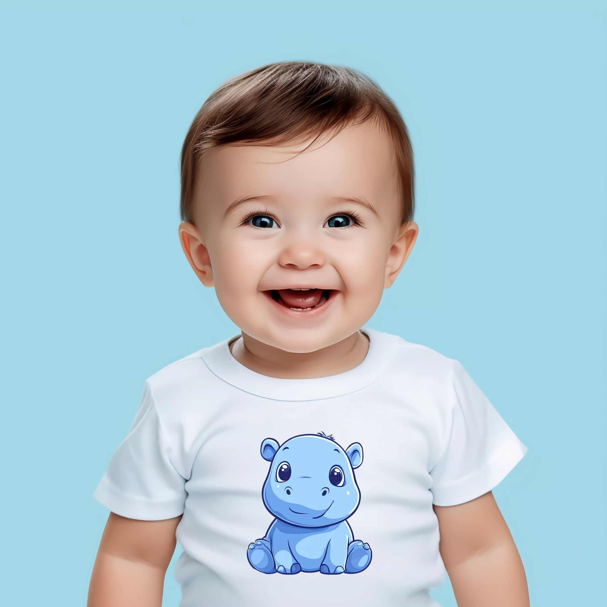 Kawaii Forest, Farm and Safari Animals - 35 PNG Bundle Adorable Baby ...