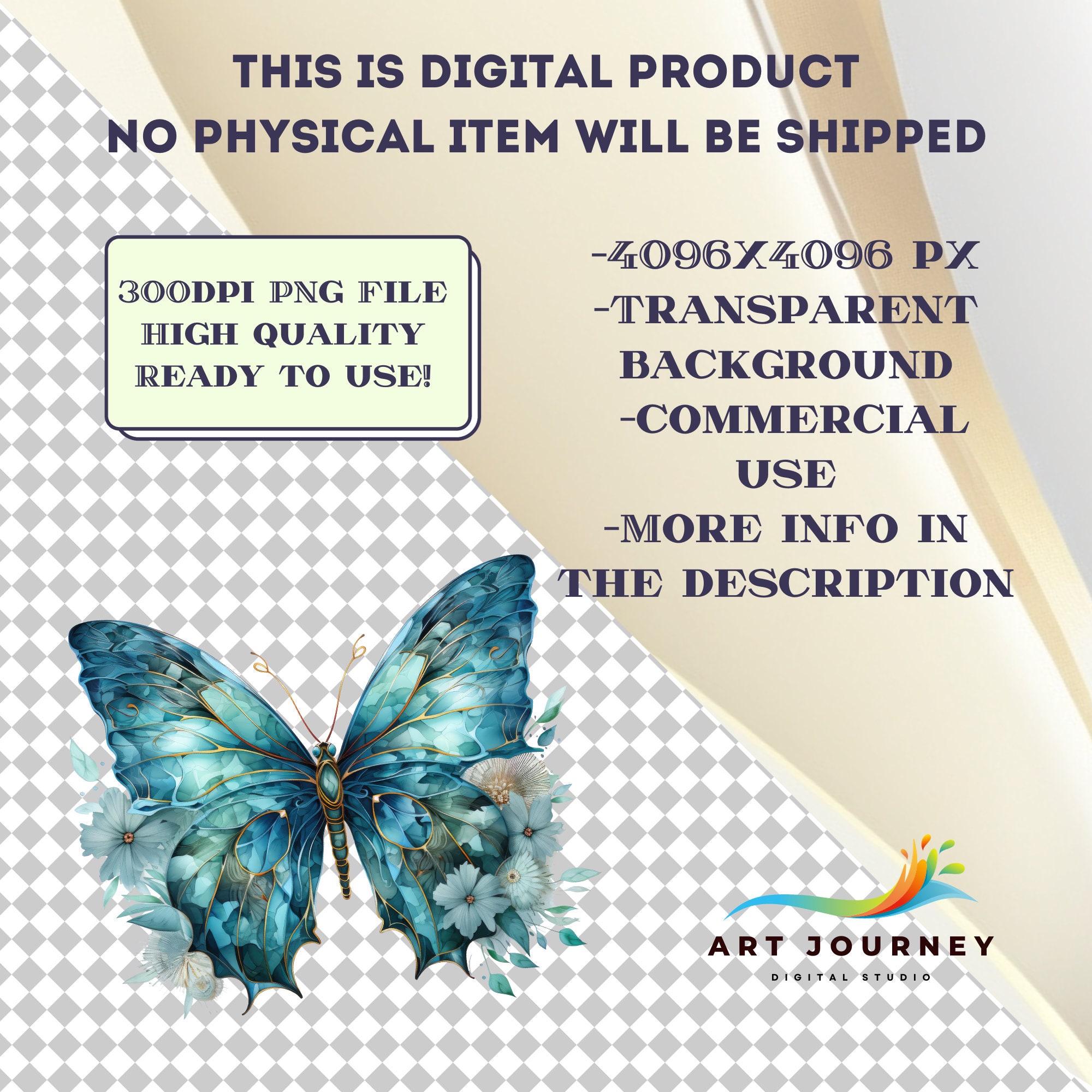 Elegant Butterfly Clipart Bundle Watercolor Butterflies Premium ...