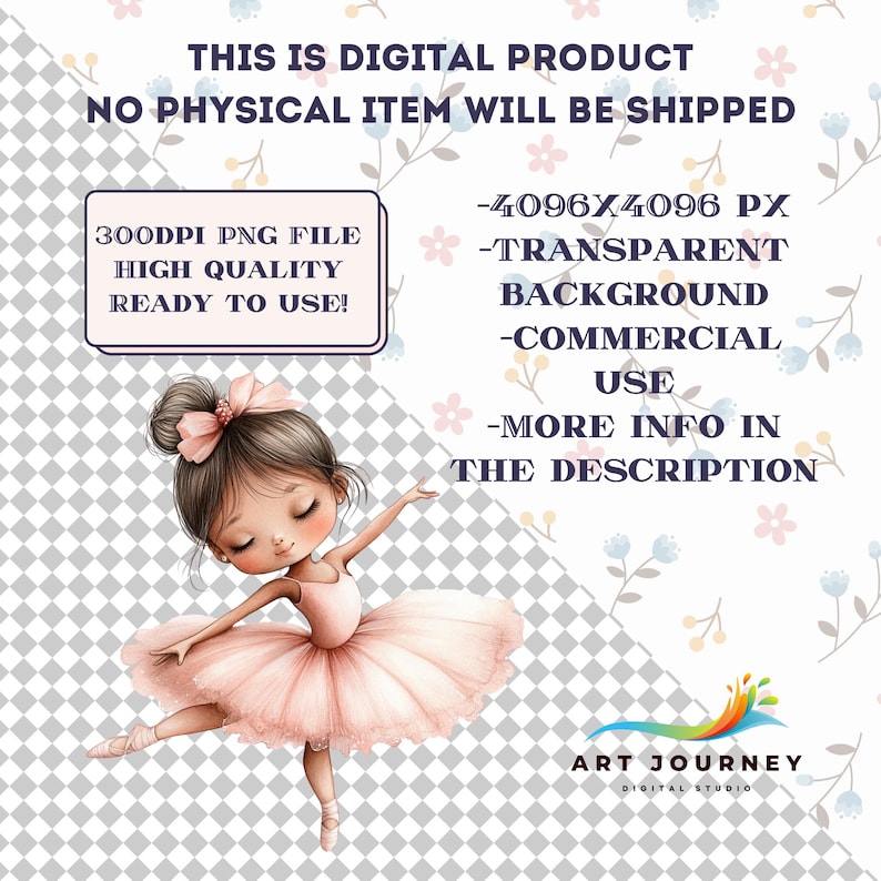 Watercolor Ballerina Clipart 38 PNG, Cute Little Ballerina, Swan Lake ...