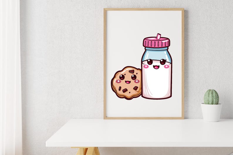 50 Cute Kawaii Food Clip Art PNG Bundle Kawaii Breakfast Kawaii Street ...