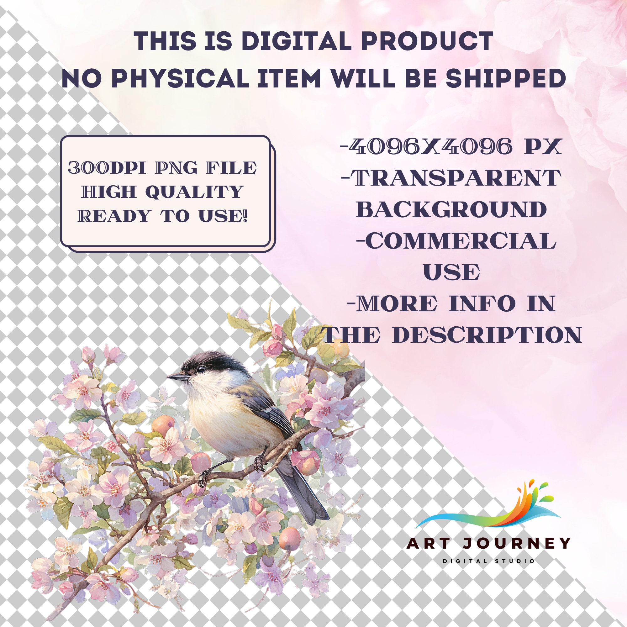 30 PNG Watercolour Spring Garden Clipart, Garden PNG Bundle, Spring ...